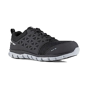 Reebok Work Men's Sublite Cushion Alloy Toe Comfort Athletic Shoe Black - 15 Medium