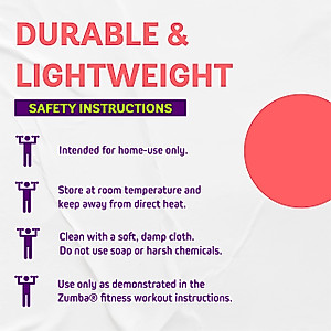 Zumba Toning Sticks, Hand Weights for Women, Dumbbell Weight Set, 1 Pound