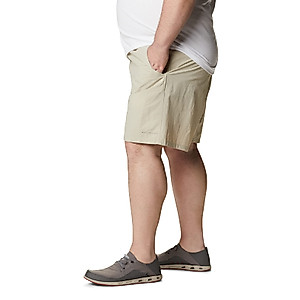 Columbia Men's Backcast III Water Short, Sun Protection and Quick Drying, Medium x 6" Inseam Fossil