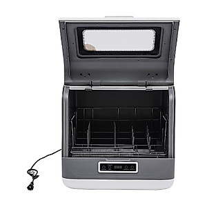 WenDissy Portable Countertop Dishwasher, 3 Washing Programs, Air-dry Function, Automatic Dishwasher Deep Heating Cleaning Machine for Small Apartments, Dorms and RVs (White)