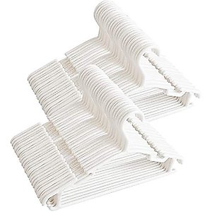 GoodtoU Baby Hangers Kids Hanger Plastic Toddler Hangers Childrens Infant White Hangers 80 Pack