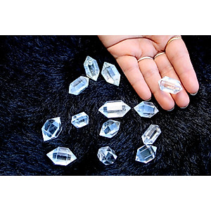 Jet Beautiful Crystal Quartz Herkimer Gemstone Sphatik Diamond Healing Crystal Natural Authentic Good Luck Genuine Divine Holy Pious Metaphysical Brazil Esoteric