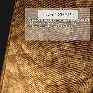 LEONC Design 52'' LED Floor Lamp & 2 Light Bulbs，Contemporary Roman Columns Standing Floor Lamps for Living Room Bedroom Warm Atmosphere(Tyvek Dupont 10 x 10 x 52 inch)