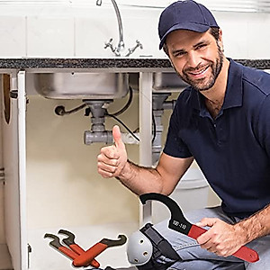 GallopMax 9Pcs Coilover Spanner Wrench Set, Universal Spanner Wrenches Motorcycle Shock Wrench Adjustable Carbon Steel Coil Over Adjustment Tool (Red)