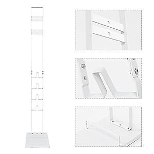 IZSOHHOME Vacuum Stand for Dyson,Handheld V15 V11 V10 V8 V7 V6 DC30 DC31 DC34 DC35 DC58 DC59 DC62 Cordless Vacuum Cleaners,Stable Metal Storage Bracket Holder(White)