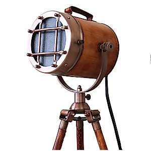 collectiblesBuy Marine Vintage Low Floor Lamp Antique Studio Model Searchlight with Tripod