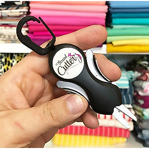 Thread Cutterz Long Nose Stainless Steel Snippers with Serrated Blade, Retractable Cord and Clip