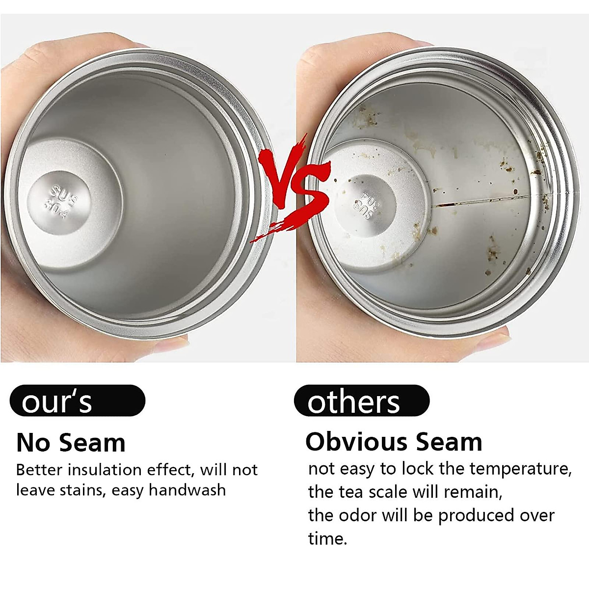 KETIEE Travel Coffee Mug Spill Proof 12oz, Insulated Coffee Mug to Go, Thermo Hot Coffee Tumbler, Reusable Coffee Cups with Seal Lid, Vacuum Stainless Steel Coffee Travel Mugs for Hot/Ice Coffee Tea