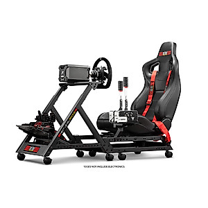Next Level Racing GTTrack Simulator Cockpit (NLR-S009) and Combat Flight Pack