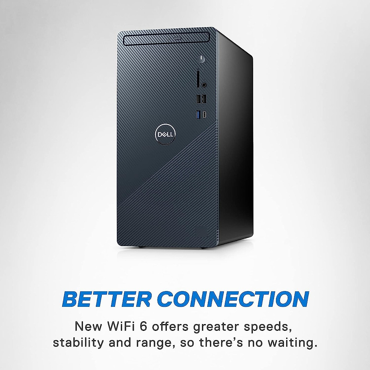 Dell Inspiron 3020 Desktop PC Computer Tower 2023 | 13th Gen Intel Core i5-13400, 16GB DDR4 RAM, 512GB NVMe M.2 PCIe SSD + 2TB HDD, Intel UHD Graphics 730, WiFi 6, Windows 11 Home | Mist Blue