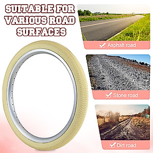 ZUKKA 20 Inch Bike tire 20 x 2.125 Folding Replacement Bike Tires for BMX, MTB Mountain Bike Child Kid Bike, Tricycle, Crusier Bicycle, Multi Colors