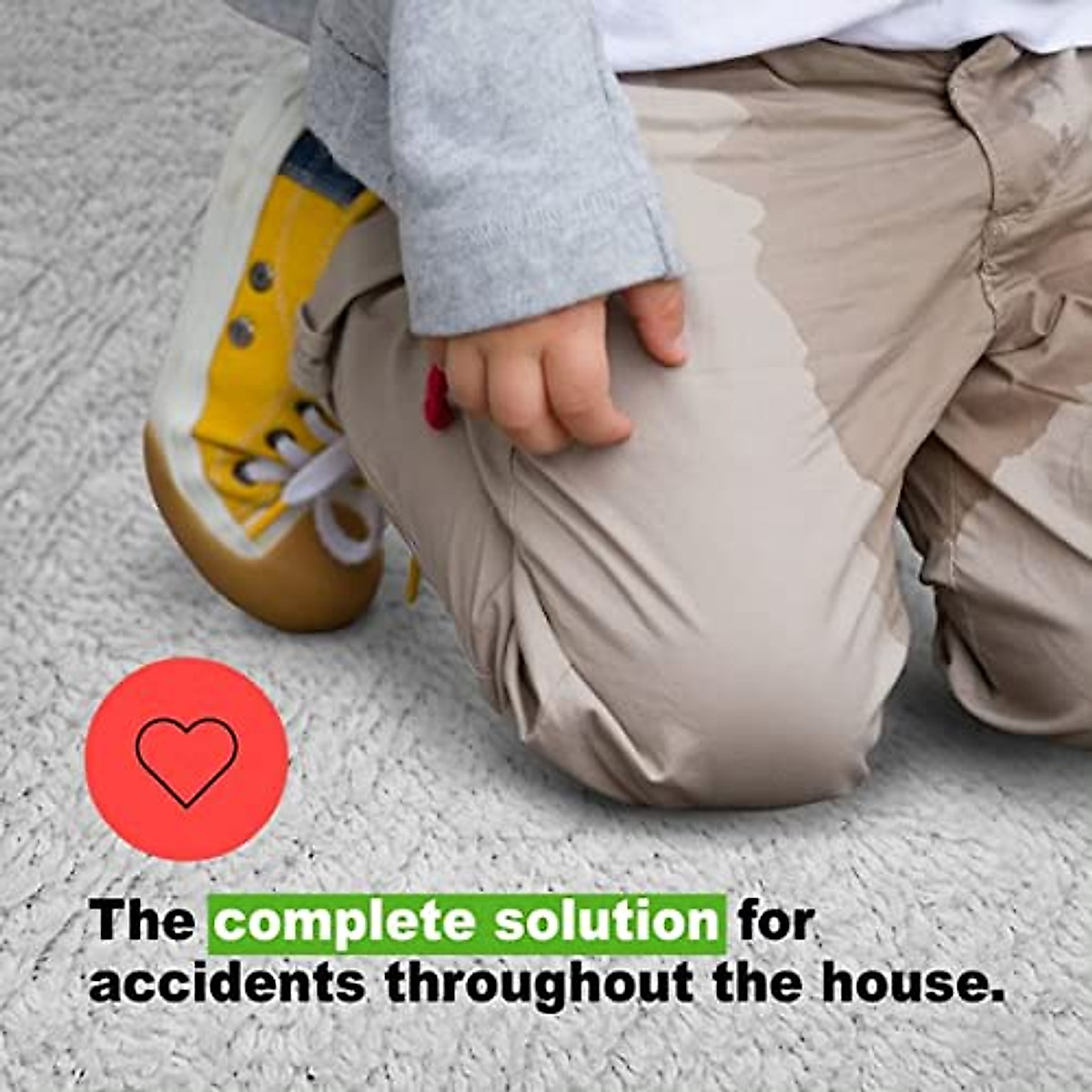 Urine Gone Stream Clean, Heavy Duty Carpet Stain & Odor Eliminator Deep Cleans with Fast Acting Natural Enzymes + Probiotics Eliminating Stains and Odor Permanently, No Scrubbing, 18 oz. (1pack)