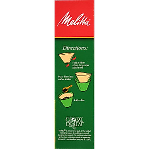 Cuisinart 12-Cup Programmable Coffeemaker + Melitta #4 Cone Coffee Filters, 100 Count (6 Packs, 600 Total Filters)