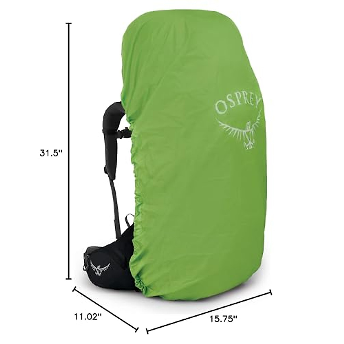 Osprey Aether 65L Men's Backpacking Backpack, Black, S/M