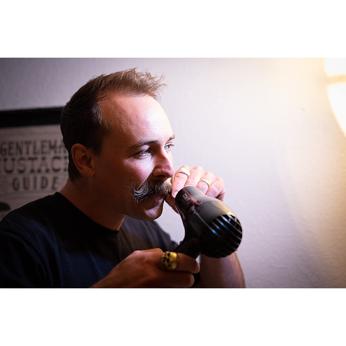 THE VINTAGE GROOMING CO. Death Grip Extra Strong Mustache Wax and Night Fury Mustache Wax Remover Oil Set