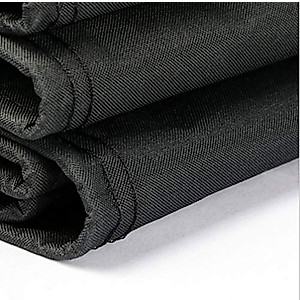 SUNSURE Square Fire Pit Cover 45x45x25 Inch Outdoor Patio Waterproof Gas Fire Pit Cover All Weather Resistant Heavy Duty Fire Pit Table Cover - Black (45x45x25in)