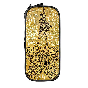 Musicals Pencil Case School Multi-Functional Stationery College Makeup Pencil Bag With Pouch Zipper Storage Bag For Girls Boys Adults School Office