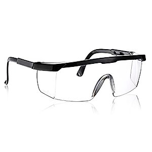 NoCry Protective Safety Glasses with Anti Fog Coating, Tough and Clear, ANSI Z87.1 Rated, Scratch Resistant Lenses, Light, Adjustable Frames and Side Protection Shields