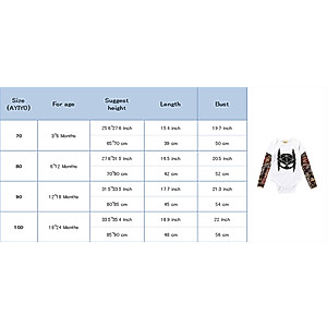 AYIYO Baby Boys Long Sleeves Mesh Tattoo Sleeves Bodysuit Outfit (70(3~6 Months), F)