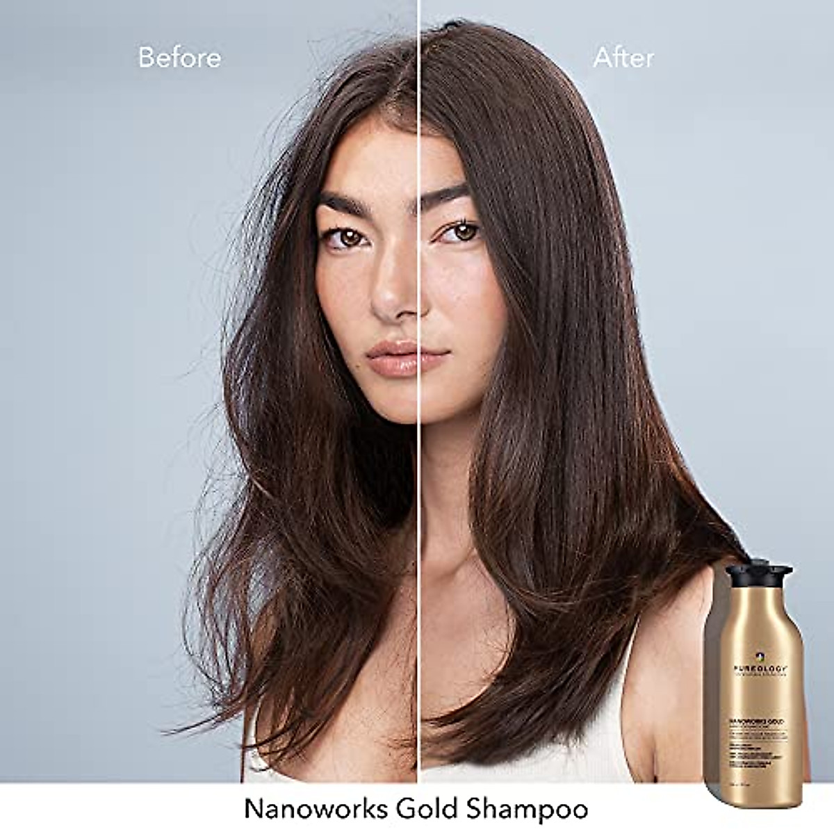 Pureology Nanoworks Gold Shampoo | For Very Dry, Color-Treated Hair | Renews Softness & Shine | Sulfate-Free | Vegan- 9 Fl Oz