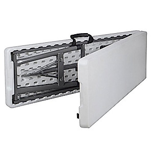 6' Plastic Portable Folding Bench,Picnic Bench,Outdoor Party Camping Dining Folding Bench,Multipurpose Bench Seat for Indoor Outdoor Use/Stores Easily Off-White