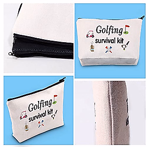 Golfing Survival Kit Makeup Bag Golfing Gift Golf Accessories Gift for Mom Golfer Humor (Golfing Survival Makeup)
