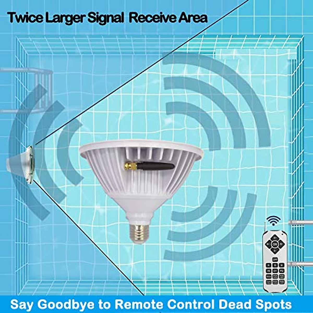 Pool Lights with Remote Control, 120V 45W RGB Color Changing Underwater LED Pool Light for Inground Pool, Swimming Pool Lights, E26/E27 Pool Bulb Repalcement, Fit Pentair Hayward Pool Light Fixtures