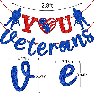 Thank You Veterans Banner, Happy Labor Day Banner, Military Theme Banner for Memorial Day or Veterans Day, Army Party Decoration