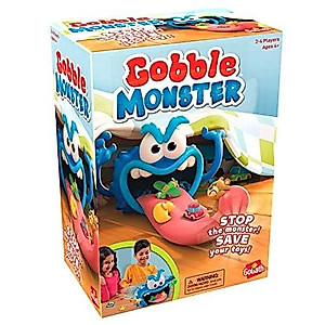 Gobble Monster Game - Save Your Toys from The Monster's Tongue Before It's Too Late by Goliath,Multicolor