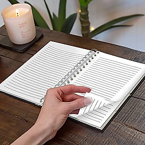 Studio Oh! Medium Spiral Notebook 5.75" x 8.75", Cute Cover Daily Planner, Hardcover Journal Notepad, 160 Page Lined Paper, 100 GSM Paper Weight, Lay-Flat Binding for Journaling, Blessed Bee Kraft