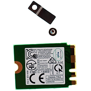 Deal4GO DW1820 802.11ac 867Mbps M.2 WLAN WiFi Adapter Wireless Card w/BT 4.1 for Dell Laptops Qualcomm QCNFA344A Windows 7/8/10 D4V21 0D4V21