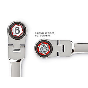 TEKTON 1/2 Inch Flex Ratcheting Combination Wrench | WRN57010