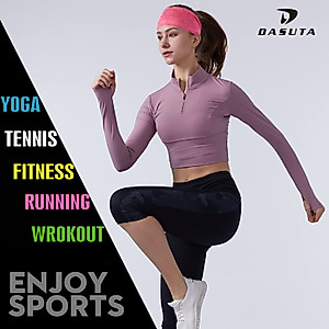 Workout Headbands for Women, Sport Hair Bands for Women's,sweatbands Non Slip Yoga Hairbands for Fitness Travel Athletic Elastic Moisture Wicking