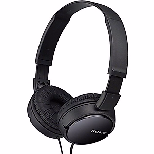 Sony ZX Series Wired On-Ear Headphones with Mic, Black MDR-ZX110AP