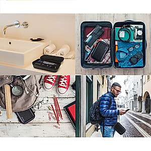 Tisnia Case for, Micro Touch Solo, Men's Rechargeable Full Body Hair Trimmer, Shaver and Groomer - (Texture,Only Case)