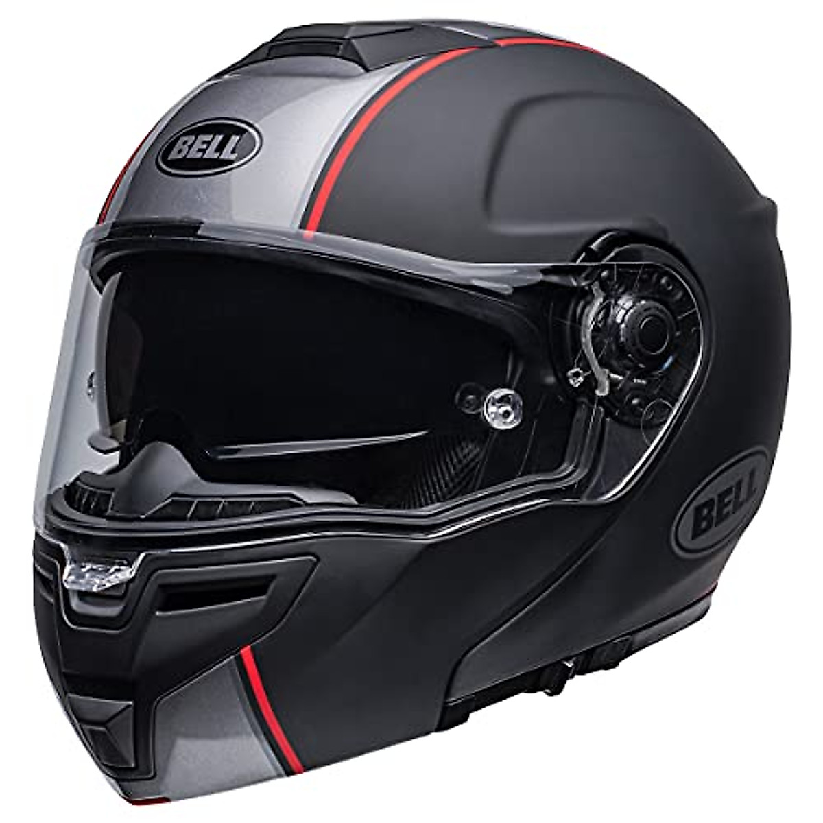 BELL SRT Modular Helmet (Hartluck Jamo Matte/Gloss Black/Red - X-Large)