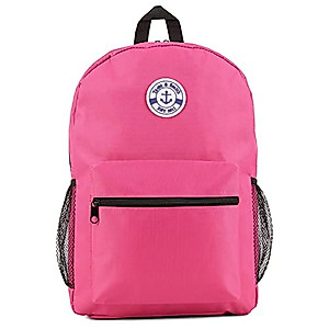 Yacht & Smith 12 Pack 17 Inch Wholesale Backpacks for Students, Case of Bookbags Water Resistant Knapsacks (12 Pack Backpack Assortment)