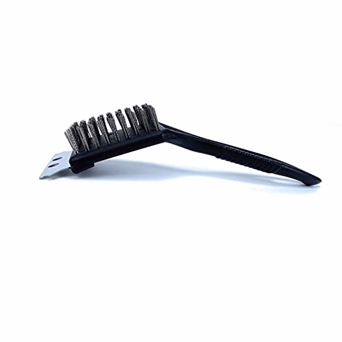 Barbecue Partner Portable BBQ Grill grates Steel Wire Grill Cleaning Brush with Scraper Bristle for Grime, 8 inch, Black