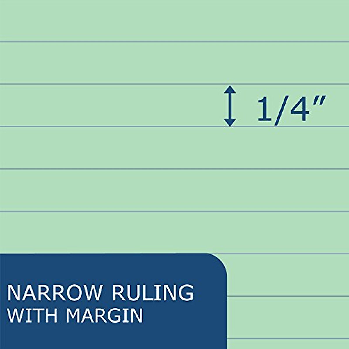 ROARING SPRING Wirebound Notebook with Green Paper, One Subject, 10" x 8", 80 sheets, Narrow Ruled, Brown Kraft Covers