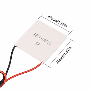 UMLIFE 6pcs TEC1-12715 12V 15A 40MMX40MM Heatsink Thermoelectric Cooler Cooling Peltier Plate Module
