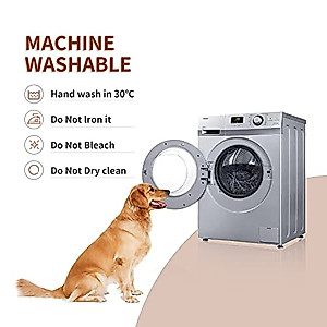 BEAUTYHB Calming Dog Bed and Cat Bed, Anti Anxiety Pet Bed Dog Mat Round Fluffy Dog Bed for Small Pets, Kitten Bed for Indoor Cats, Comfortable Warm and Washable Dog Beds for Small Dogs (24"/28"/32")