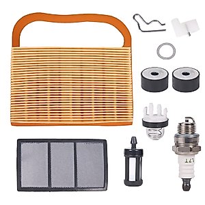 Mikatesi 4238 140 4401 Air Filter Pre Cleaner & Rubber Buffer Foot Tune Up Kit for STIHL TS410 TS410Z TS420 TS420Z Concrete Cut Off Saw Replace Parts 4238-140-1800 with Starter Recoil Pawl Kit