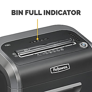 Fellowes ‎Powershred 79Ci 16-Sheet 100% Jam-Proof Heavy Duty Crosscut Paper Shredder Machine for Office and Home, Black/Dark Silver 3227919