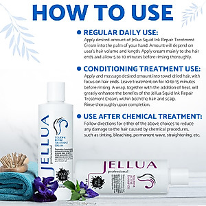 Jellua Squidink Active Shampoo and Repair Treatment Cream 8.0 Oz Duo