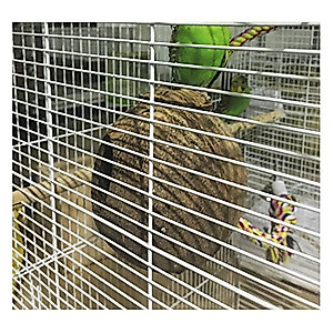 Natural Coconut Hideaway Parrot Birds Toys Decorative Bird Nest Cage House for Pet Parrot Budgies Parakeet Cockatiels Conure Canary Finch Pigeon Cage Hamster Rat (Nest Cage Only)