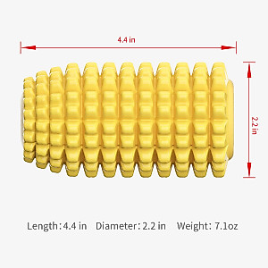 Dog Toothbrush Chew Toy,Natural Durable Rubber Dental Oral Care for Small/Medium/Large Dogs,Soft Bite Corn Molar Stick with Rope