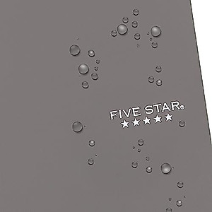 Five Star Personal Spiral Notebook, 1 Subject, College Ruled Paper, 7" x 4-3/8", Small Size, 100 Sheets, Gray (450022AA3)