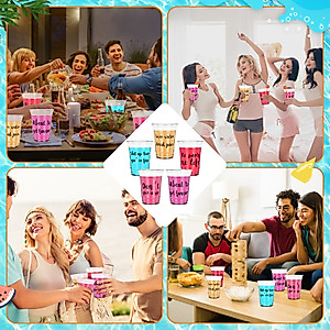 30 Pcs 16 oz Disposable Clear Plastic Cups Bulk Party Drinking Water Cocktail Beer Cups for Adult Parties Wedding Birthday Reception Beverage Tea Lemonade Serving Supplies