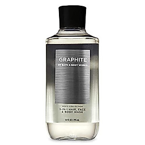 Bath and Body Works Men's Collection Graphite 3-in-1 Hair Face and Body Wash 10 Fluid Ounce