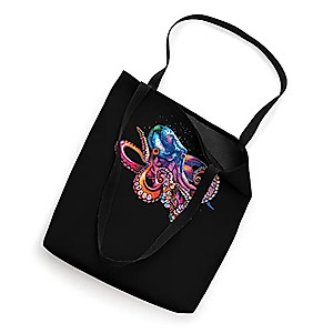Beautiful Octopus Ocean Animal Lover Artistic Graphic Tote Bag